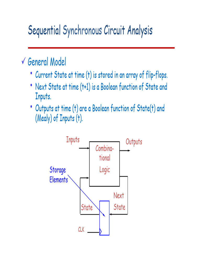Chap - 05 - P1 Sequential Synchronous Analysis | PDF | Mathematics | Mathematical Logic