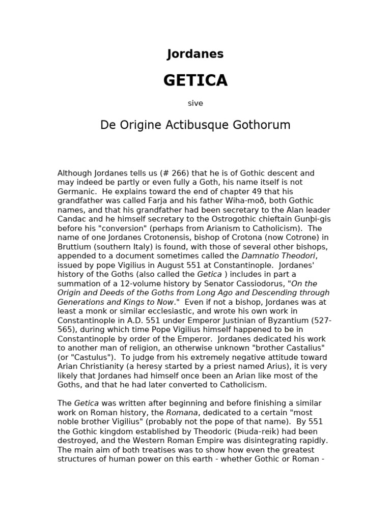 Toaz - Info Jordanes Getica PR | PDF