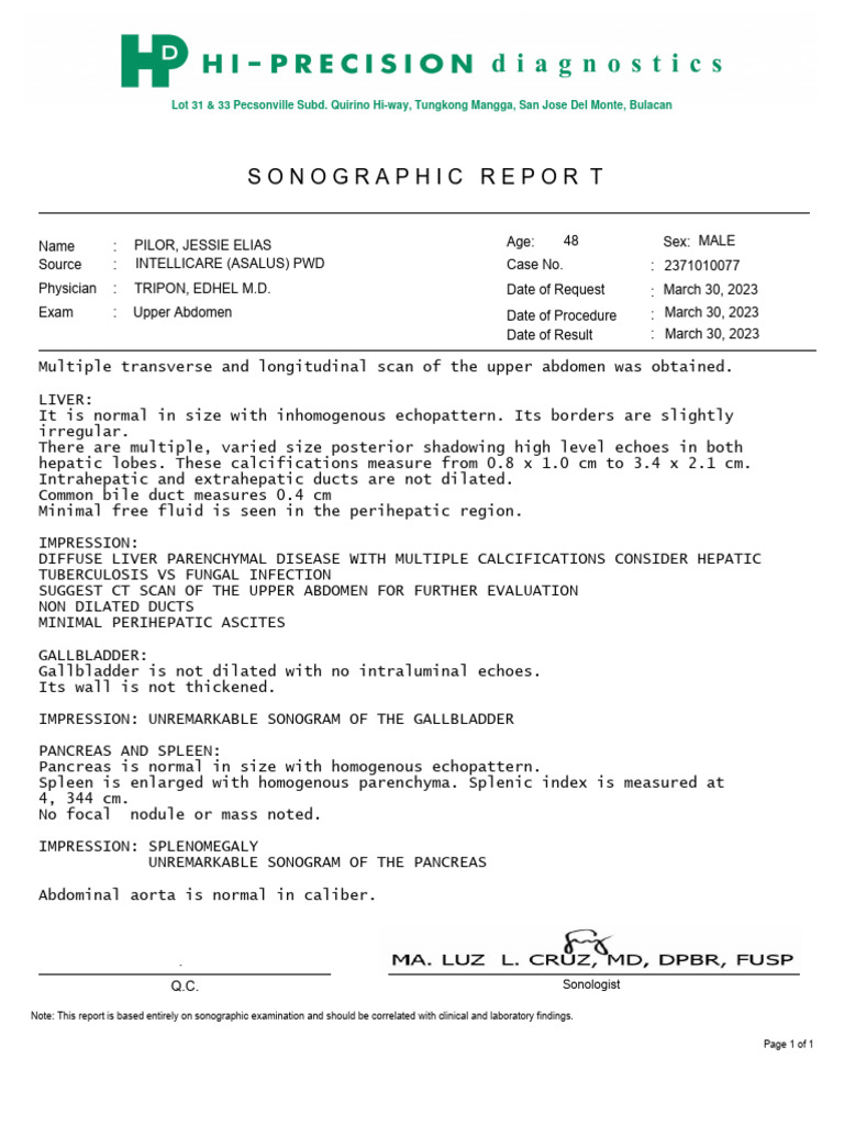 IMAGING-E0199314-2371010077-ULTRASOUND | PDF | Liver | Gallbladder