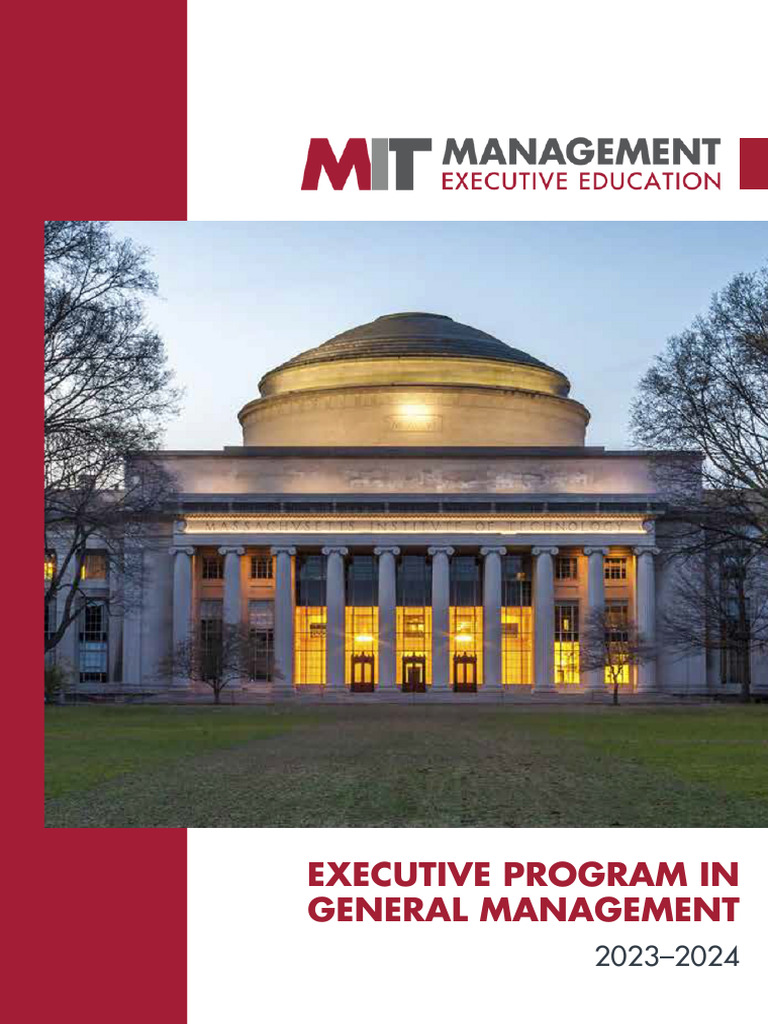 Brochure MIT EPGM | PDF | Entrepreneurship | Massachusetts Institute Of ...