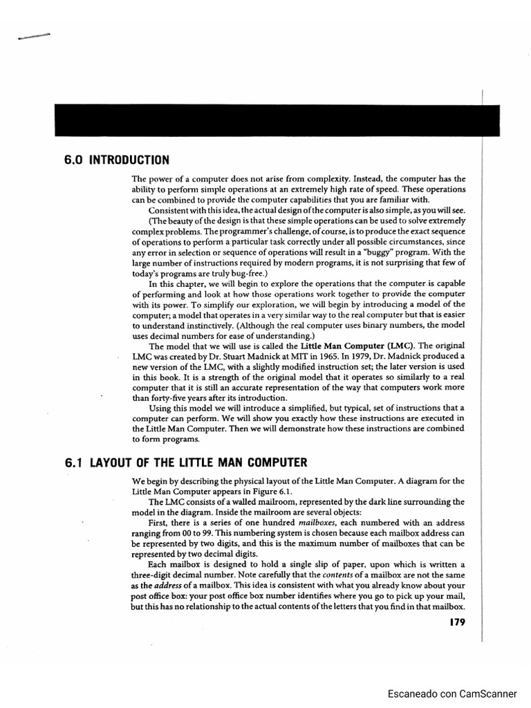 Layout of The Little Man Computer | PDF