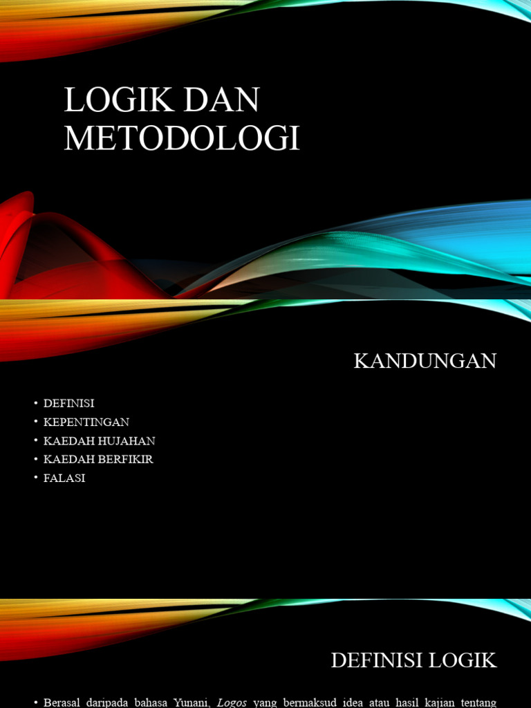 Bab 3 - Logik Dan Metodologi | PDF