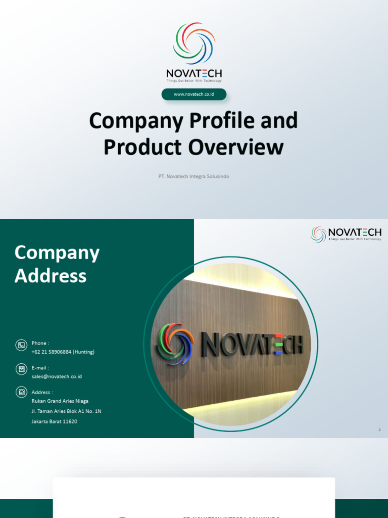 Company Profile and Product Overview - PT. Novatech Integra Solusindo ...