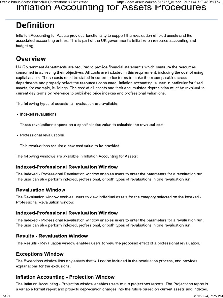 Professional Revaluation Steps | PDF | Depreciation | Inflation Accounting