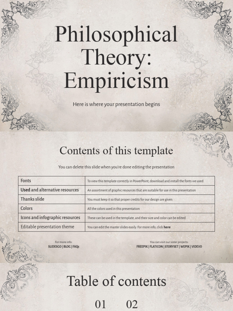 Philosophical Theory - Empiricism by Slidesgo | PDF | Planets | Empiricism