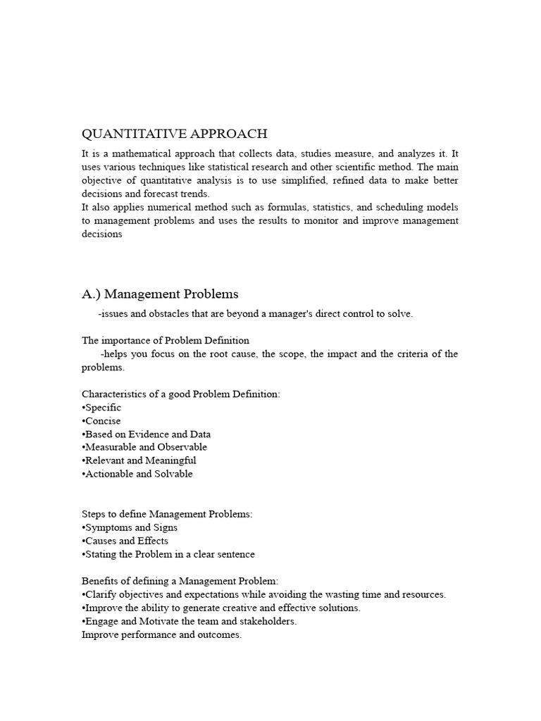 Group 1report Management Science | PDF | Mathematical Optimization ...