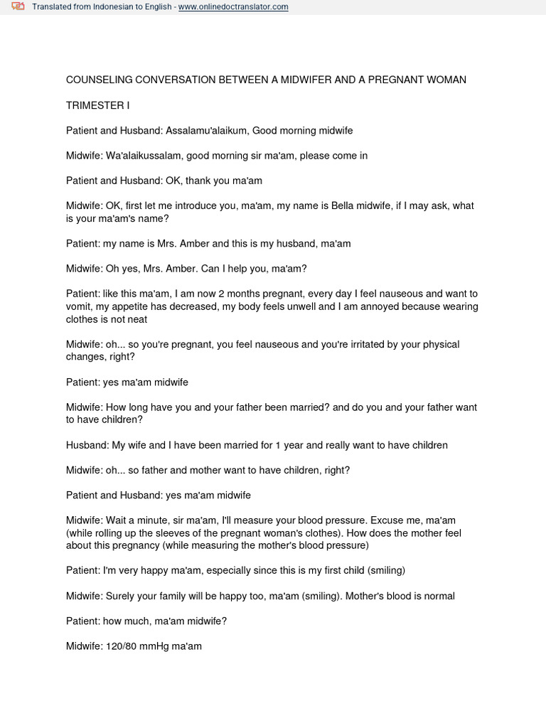 Script Big - Amelia Nurus Sabilla | PDF | Pregnancy | Nausea