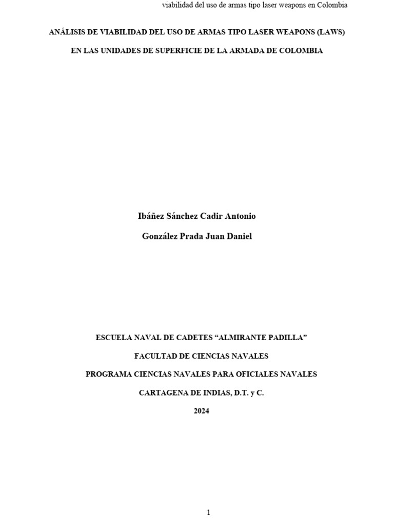 Correcion de Armas Tipo Lasser) 1 | PDF | Colombia | Láser