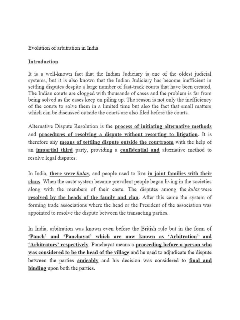 Introduction to ADR | PDF | Alternative Dispute Resolution | Arbitration
