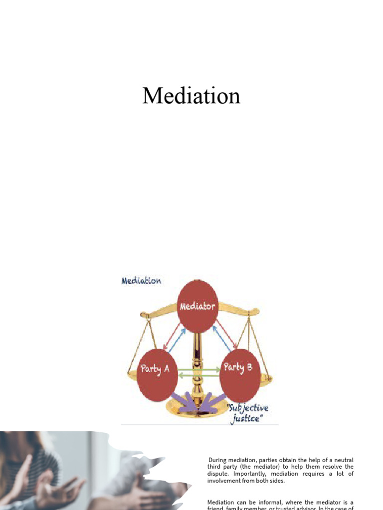Mediation - Introuction With Act | PDF | Mediation | Jurisdiction