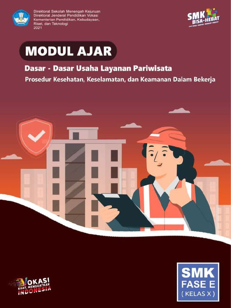 Modul Ajar Dasar Dasar Usaha Layanan Pariwisata K3 Industri Pariwisata | PDF