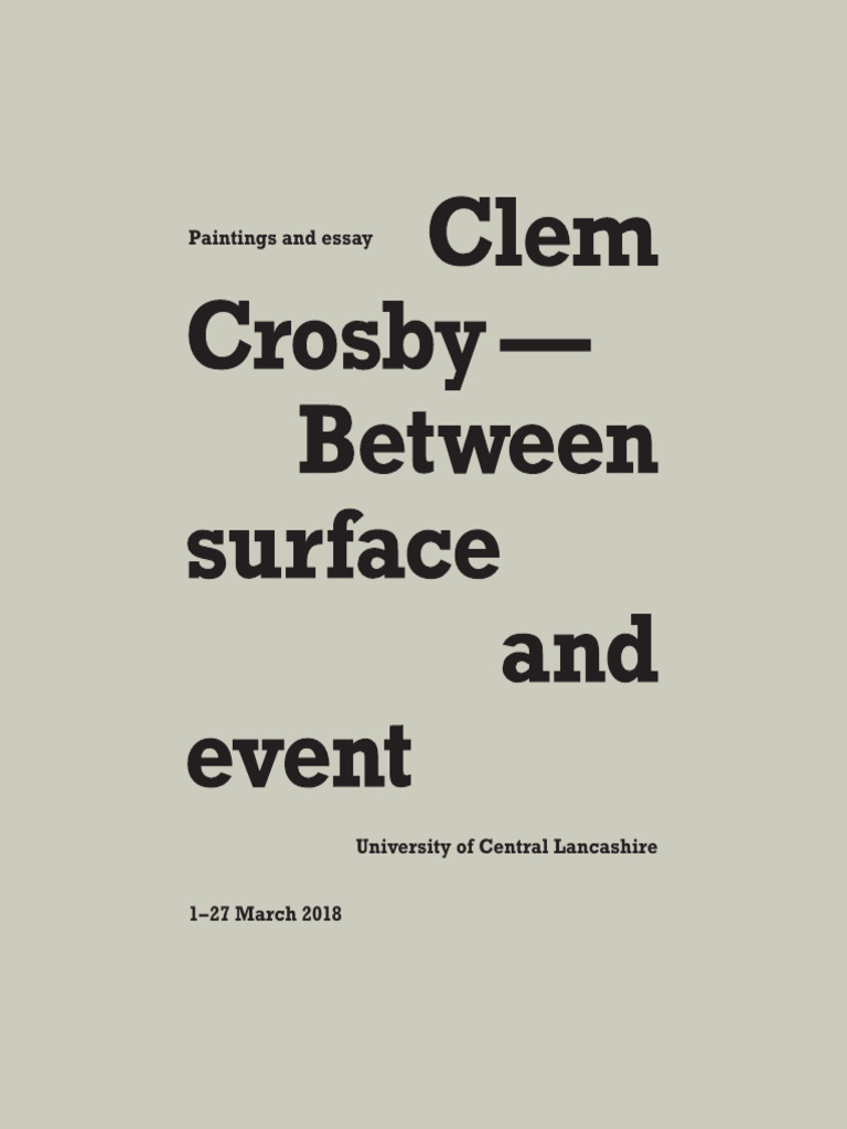 Clem Crosby Catalogue 1 | PDF | Paintings | Édouard Manet