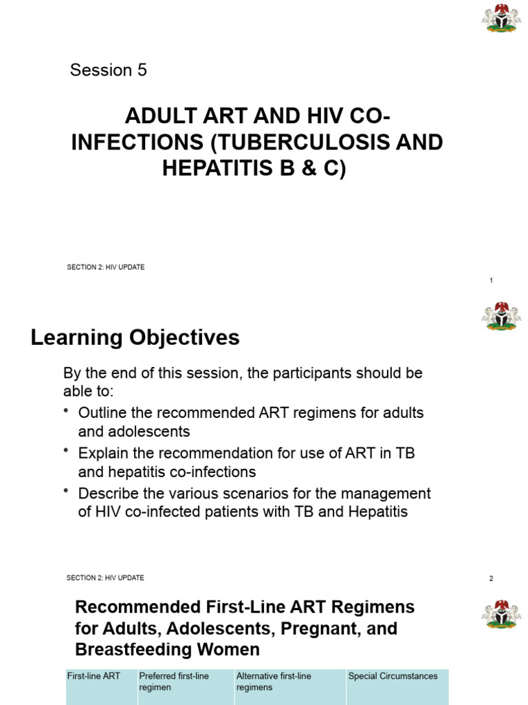 Section 2-Session 5 | PDF | Management Of Hiv/Aids | Tuberculosis
