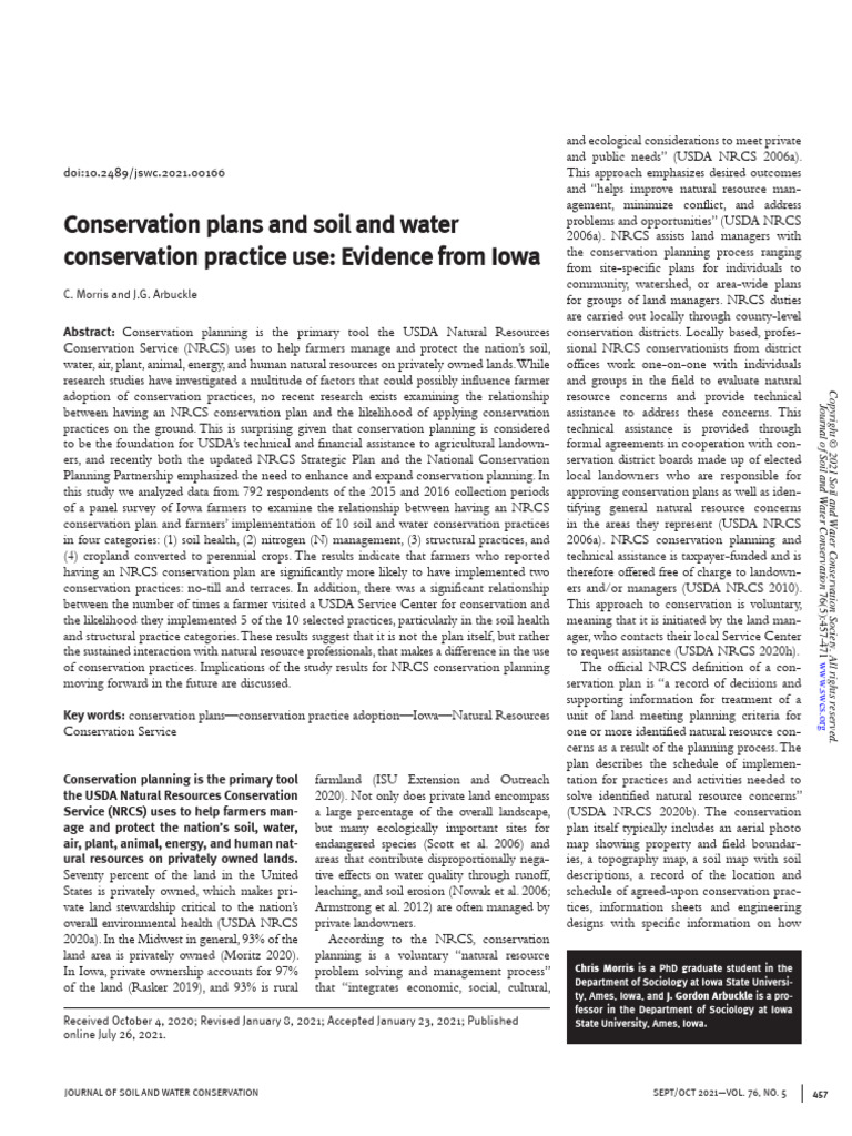 457 Full | PDF | Natural Resources Conservation Service | Crop Rotation