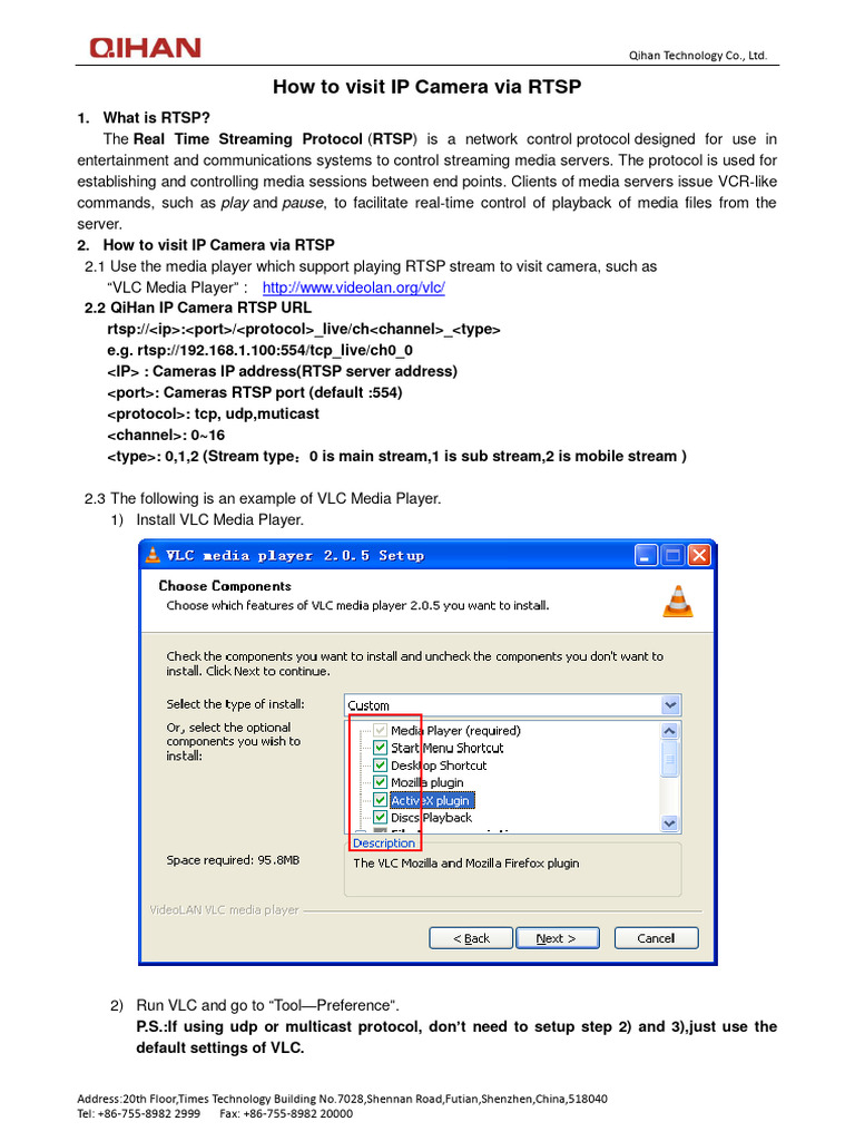 Accessing IP Camera via RTSP Stream | PDF | Streaming Media ...