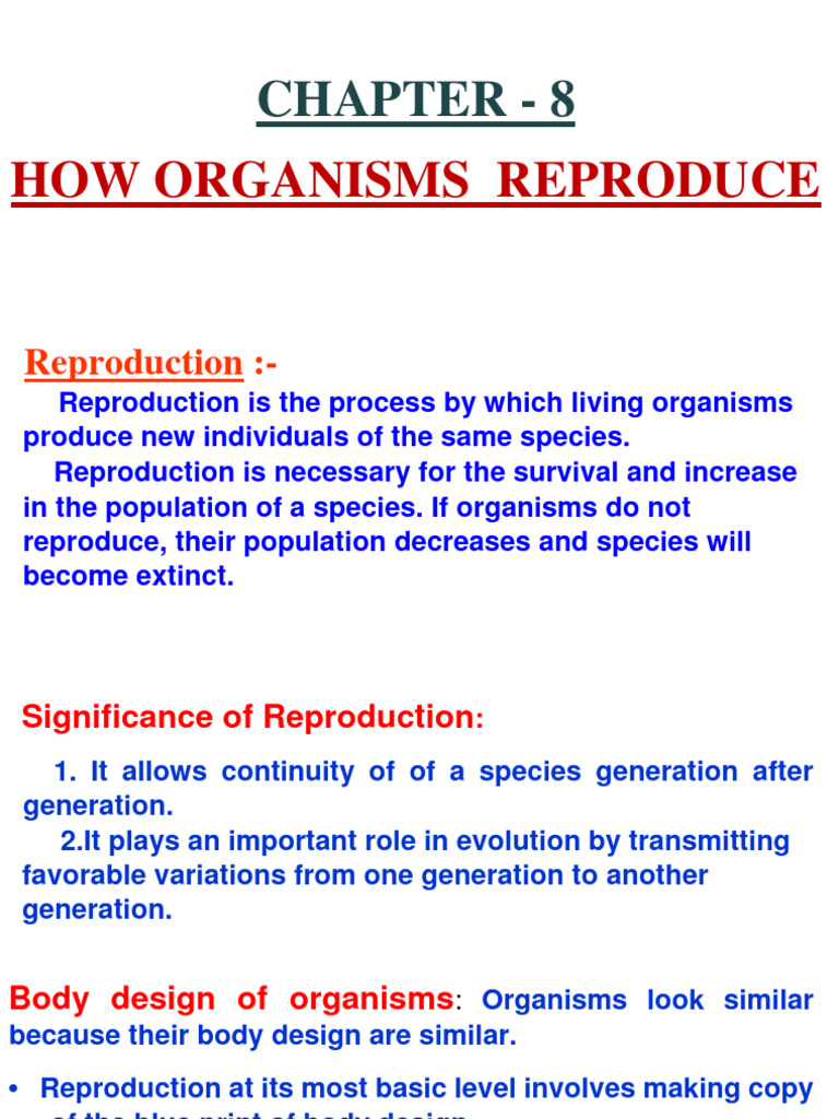 8-HOW DO ORGANISMS REPRODUCE new | PDF | Menstrual Cycle | Flowers