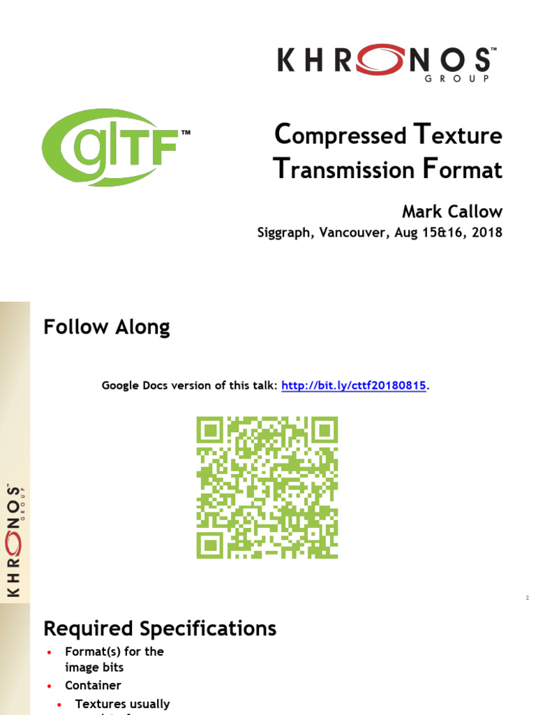 Compressed Texture Transmission Format | PDF | Data Compression | Computing