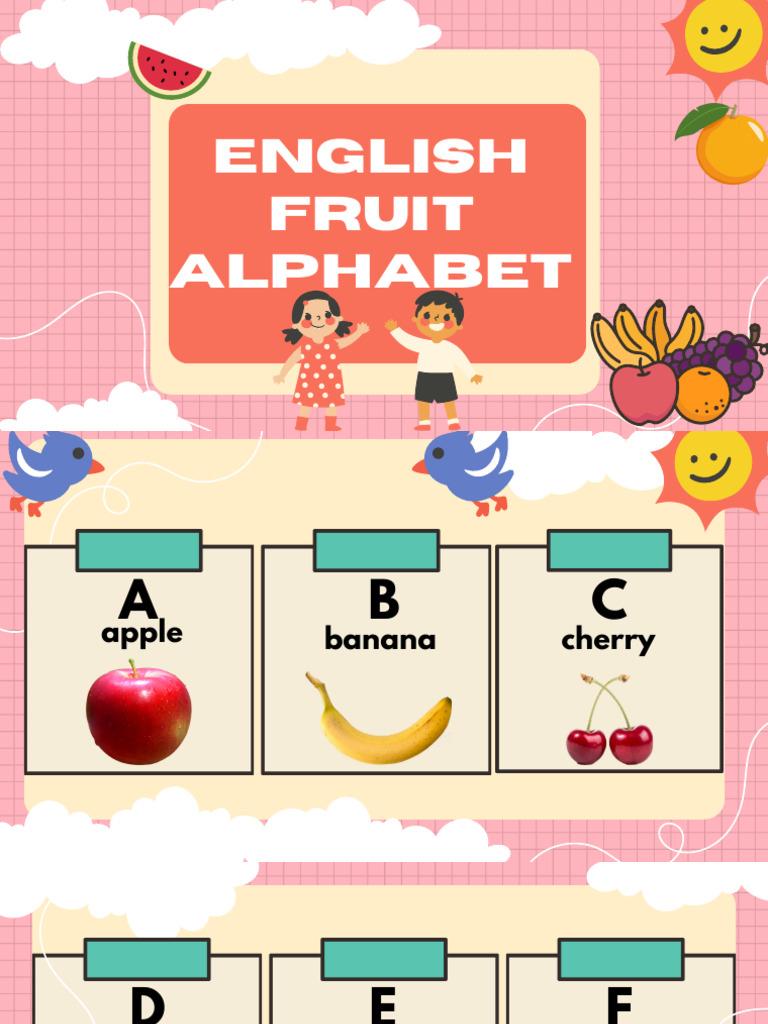 Fruit Alphabet A-Z Guide | PDF