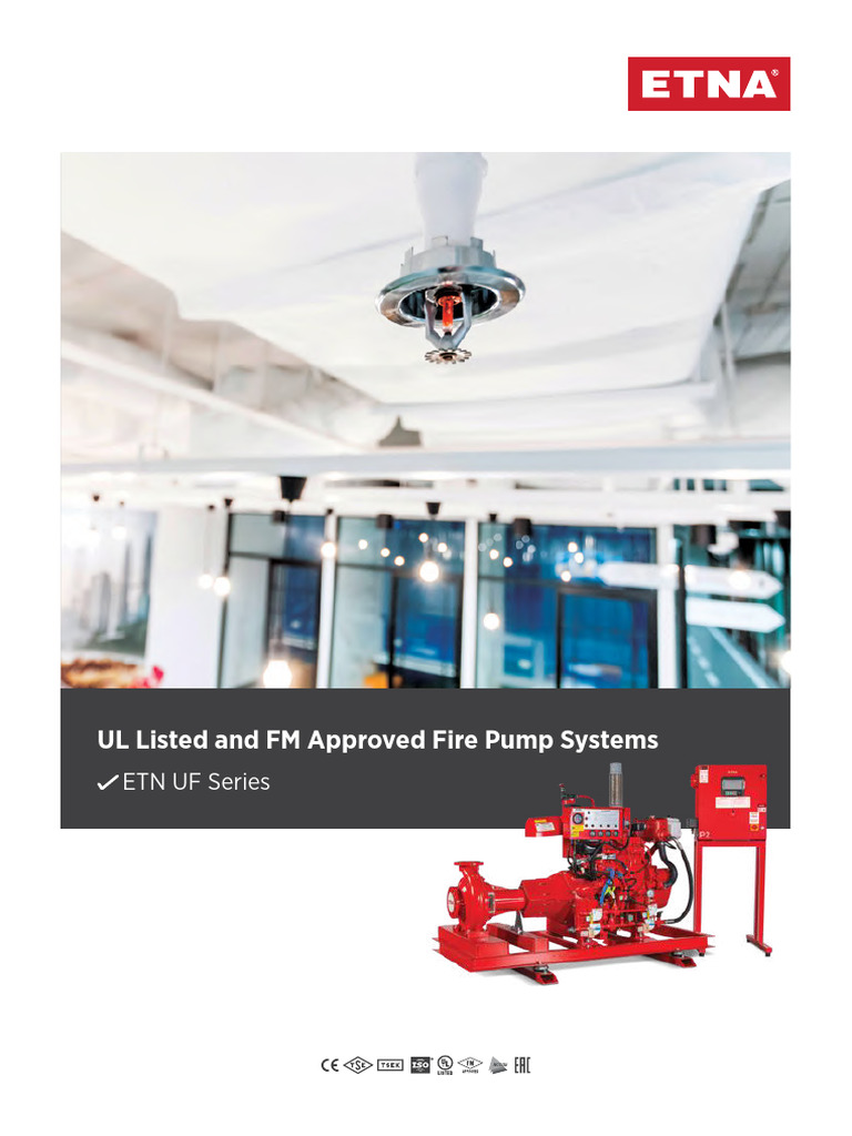 ETNA - UL-FM Fire Pump Set Brochure | PDF | Pump | Flow Measurement