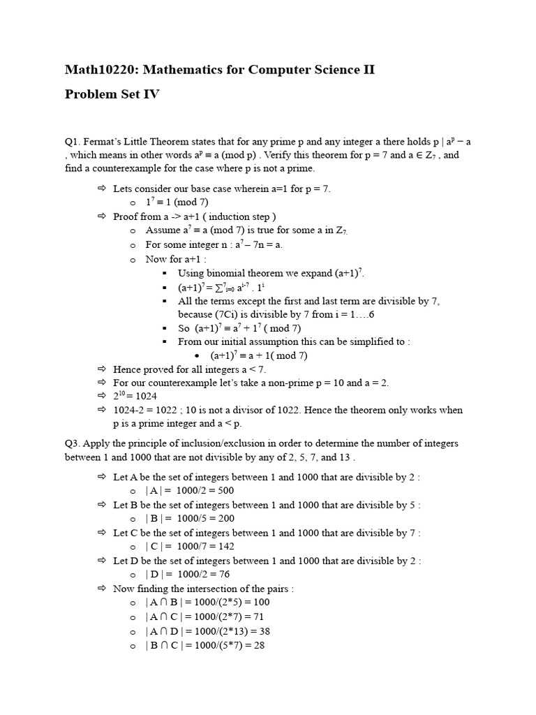 Problemset 4 | PDF | Theorem | Syntax (Logic)