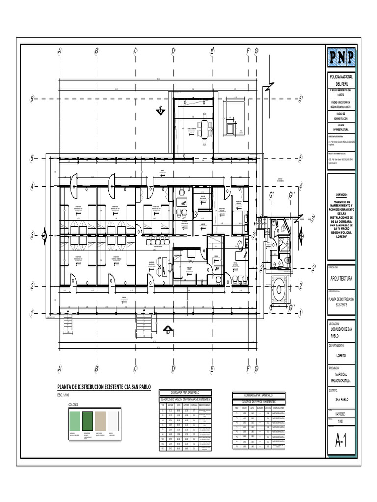 Planos De Comisaría Comisaría De Villanueva De La Cañada Picado