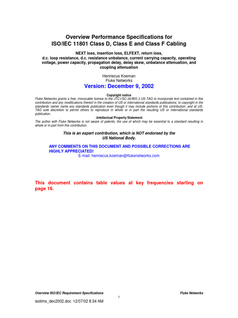 ISO-IEC 11801 | PDF | Decibel | Electronics
