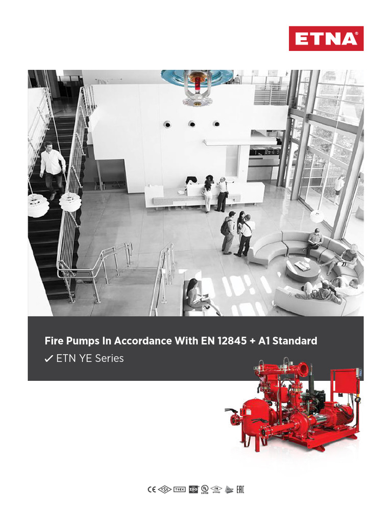 ETNA - EN 12845 Fire Pump Set Brochure | PDF | Pump | Voltage
