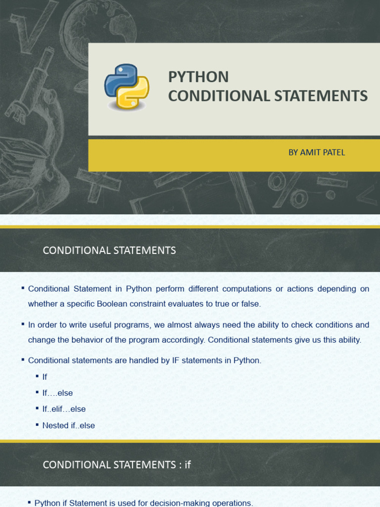3 Python Conditional and Iterative Statement | PDF | Control Flow ... 3 Python Conditional and Iterative Statement | PDF | Control Flow ...