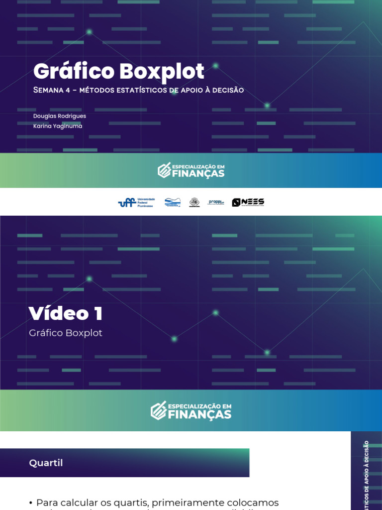 Semana 4 - Gráfico BoxPlot | PDF | Análise estatística | Ensino de Matemática