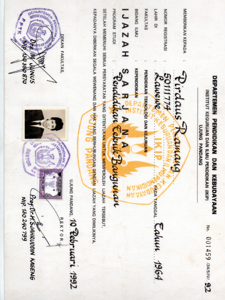 copy Ijazah + Transkr | PDF