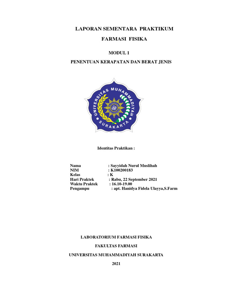 Modul 1 Praktikum Farfis | PDF