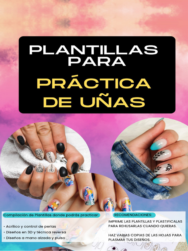 Plantillas de Práctica Nails Art | PDF