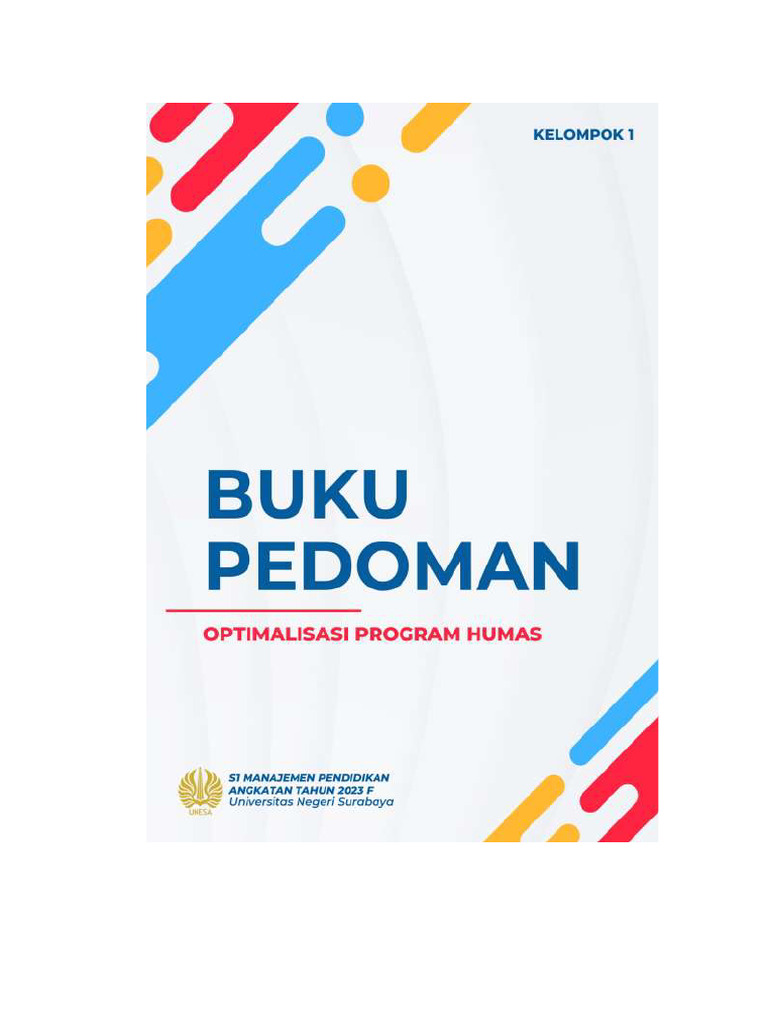 Buku Pedoman Humas Kelompok 1 | PDF