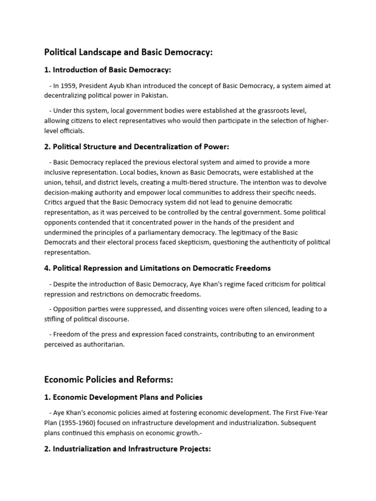 Political Landscape and Basic Democracy | PDF | Democracy | Political ...