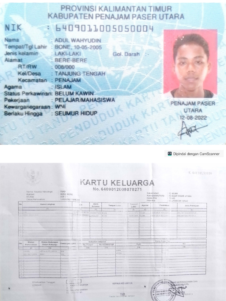 Ijazah, KK dan KTP | PDF