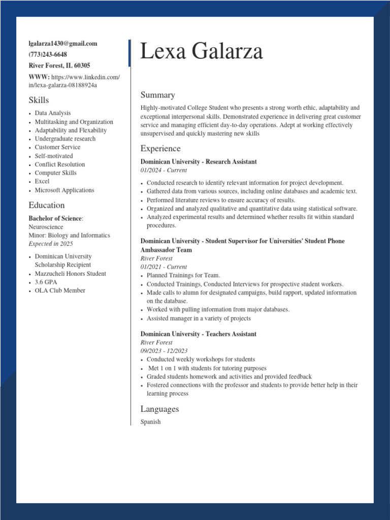 lexa official academic resume 1 | PDF | Data Analysis | Databases