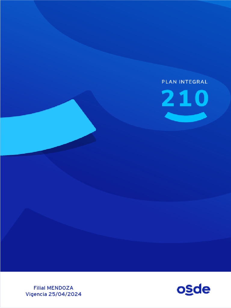 Osde Cartilla de Mendoza Plan 210 Actualizada 2024 | PDF | Asistencia ...