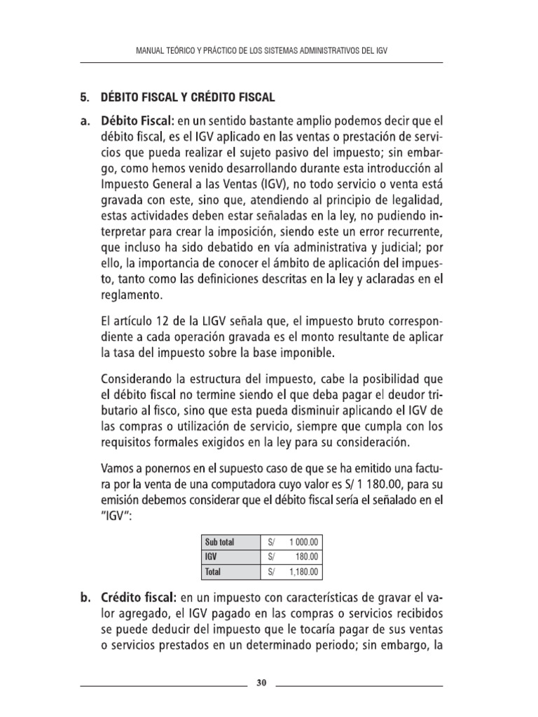 Débito Fiscal y Crédito Fiscal | PDF | Factura