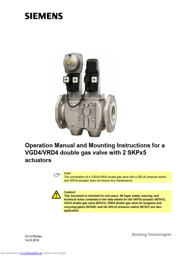vgd4 Series | PDF | Valve | Actuator