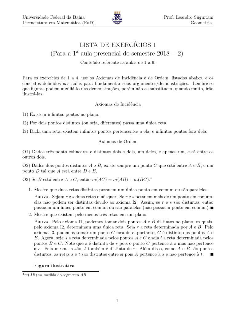 Gabarito Lista de Revisão AP1 - Geometria | PDF | Triângulo | Linha ... Gabarito Lista de Revisão AP1 - Geometria | PDF | Triângulo | Linha ...