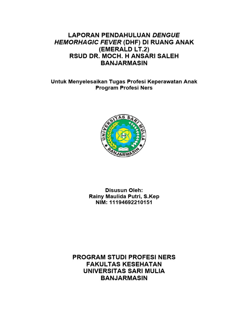 Laporan Pendahuluan DHF | PDF