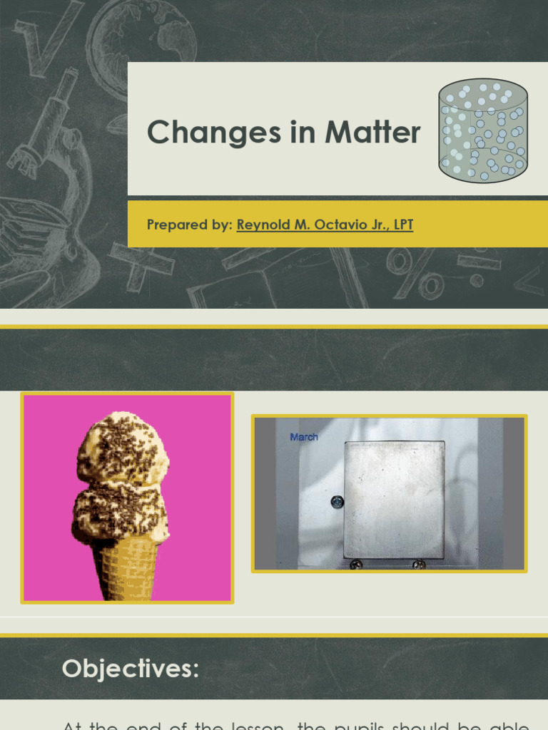 Physical and Chemical Changes in Matter | PDF | Liquids | Matter