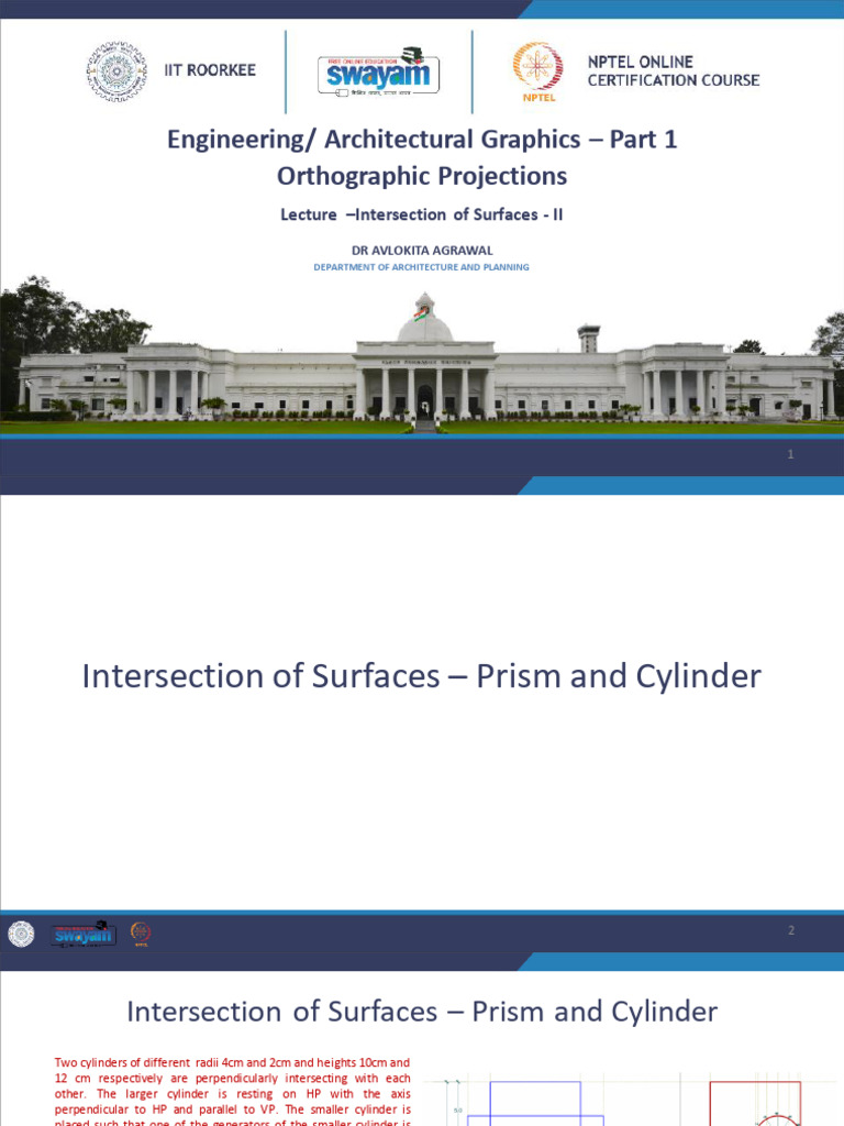 Lecture 40 Intersection of Surfaces II | PDF | Geometric Objects ...