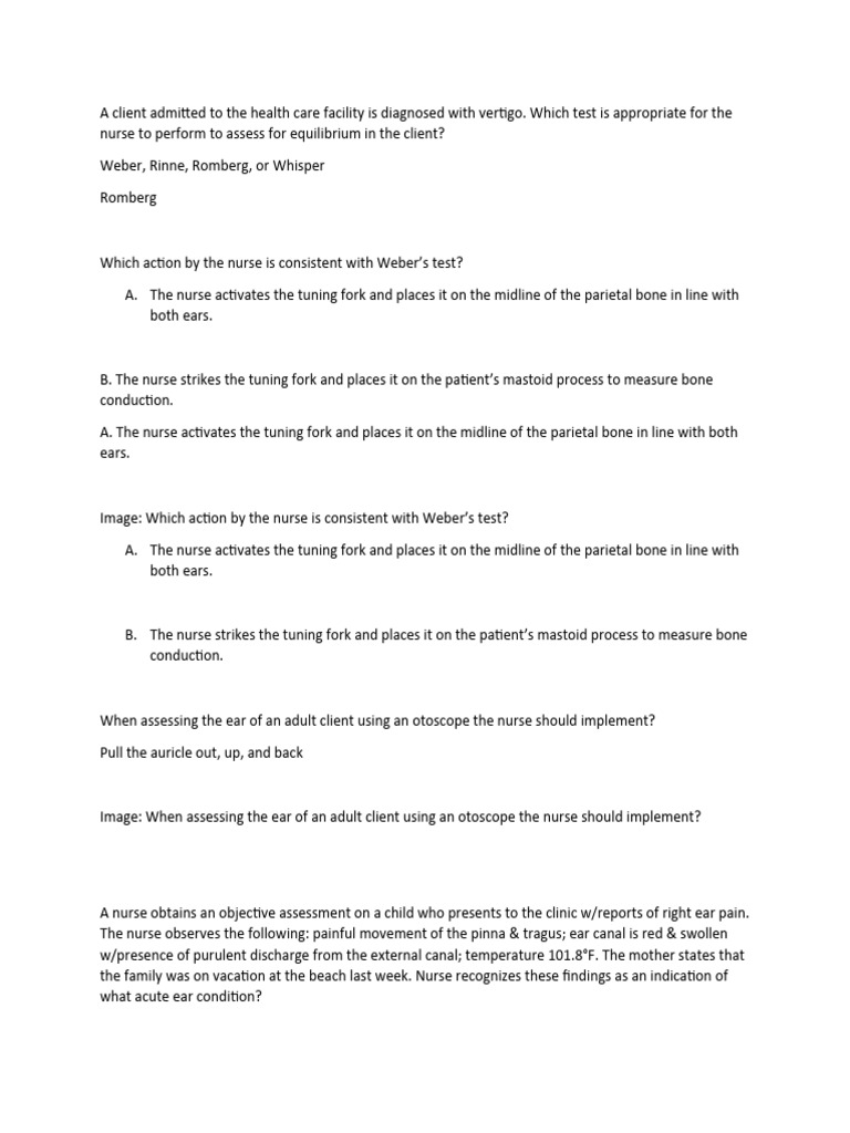 Ear Assessment and Testing Procedures | PDF | Ear | Hearing