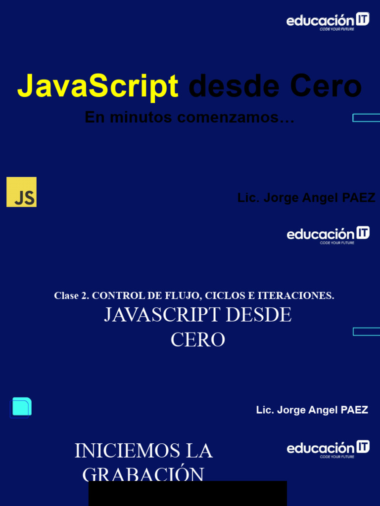 Curso JS | PDF | Lenguaje de programación | Desarrollo de software