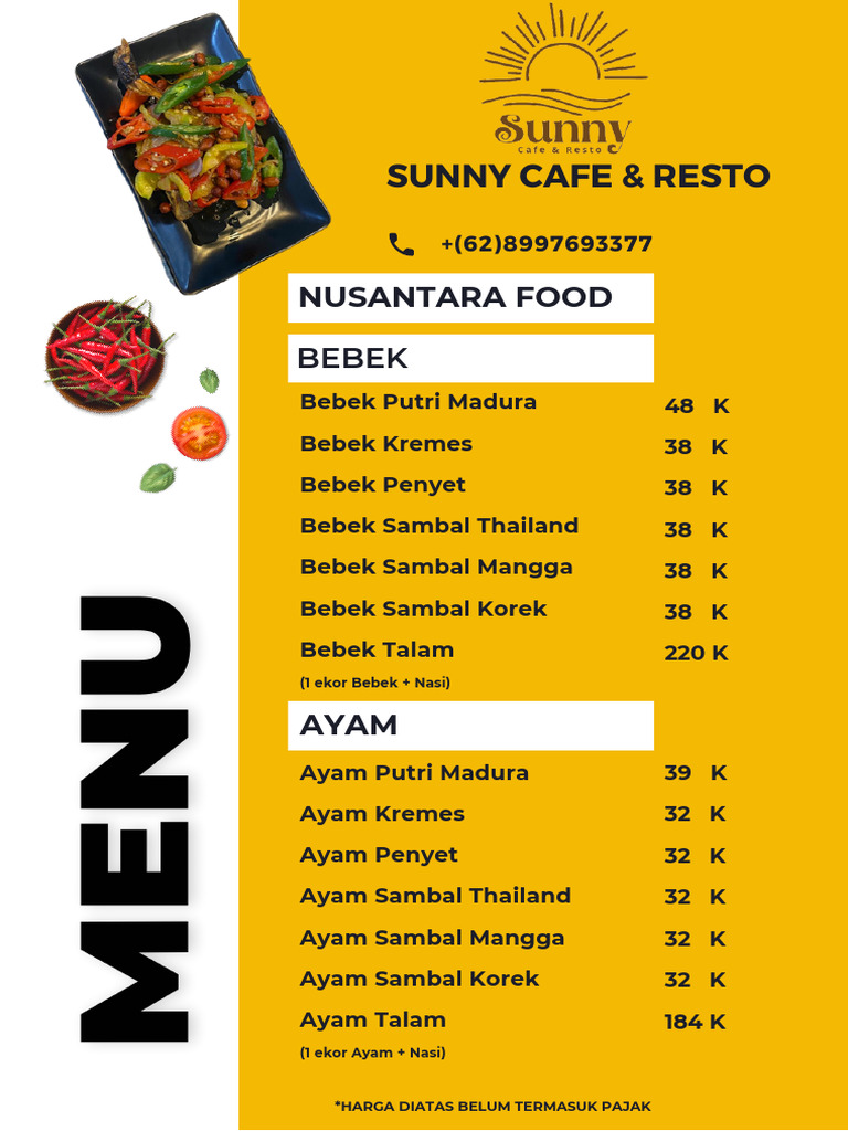 mumYJa6WSqQNSsavEAQ5 - Sunny Menu | PDF | Hamburgers | Steak