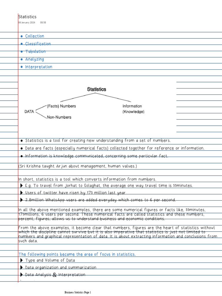 Business Statistics Pdf Statistics Sampling Statistics