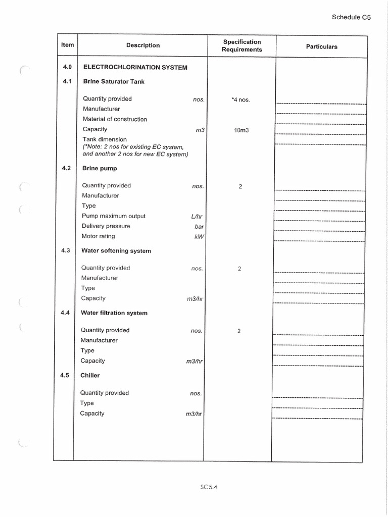 SOP - Electrochlorination System | PDF