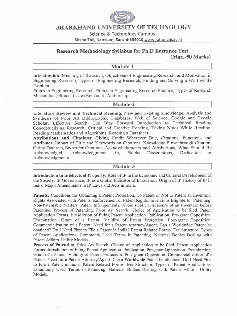 Research Methodology PH.D Entrance | PDF