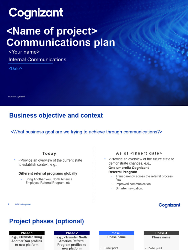 Internal Communications - Comms Plan Template | PDF | Human ...